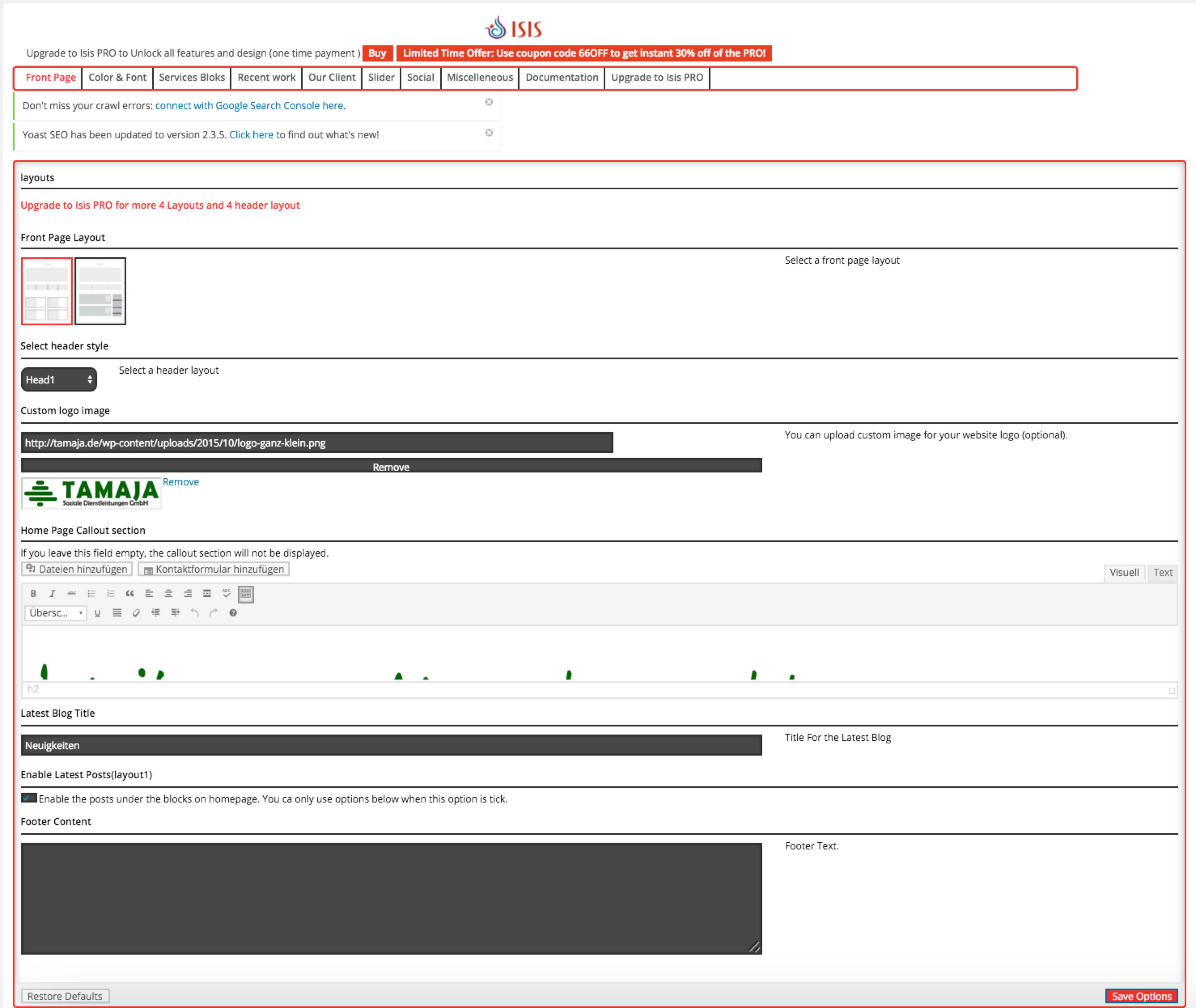 Isis WordPress Theme - Ein WordPress ToolTipp