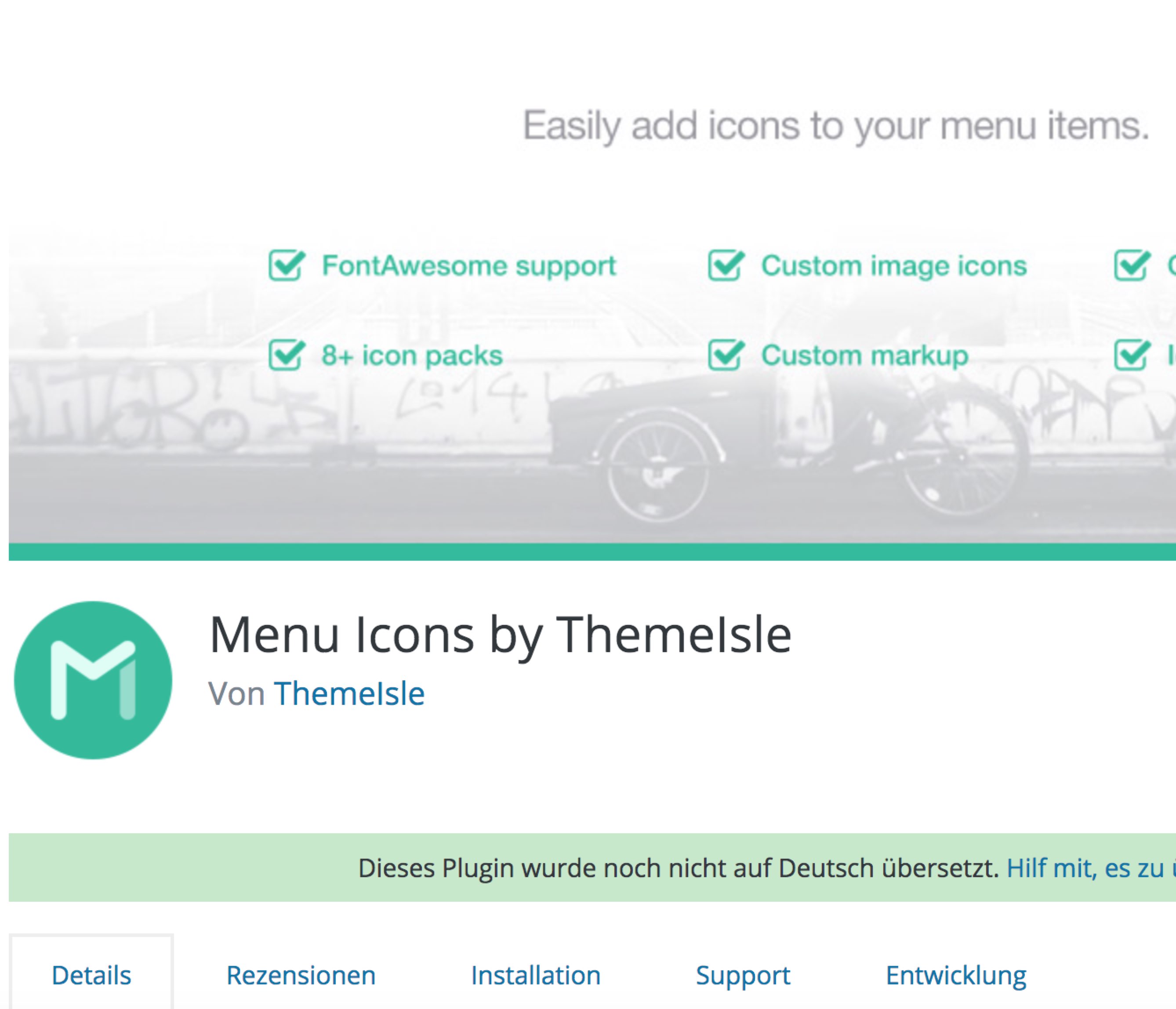 Das Menu Icons by ThemeIsle - Ein weiterer WordPress ToolTipp